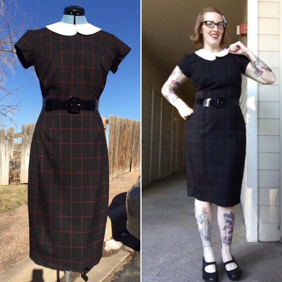 Snapped Garters: Dress #8 -- Gertie's "Plaid Secretary Dress" (2016)