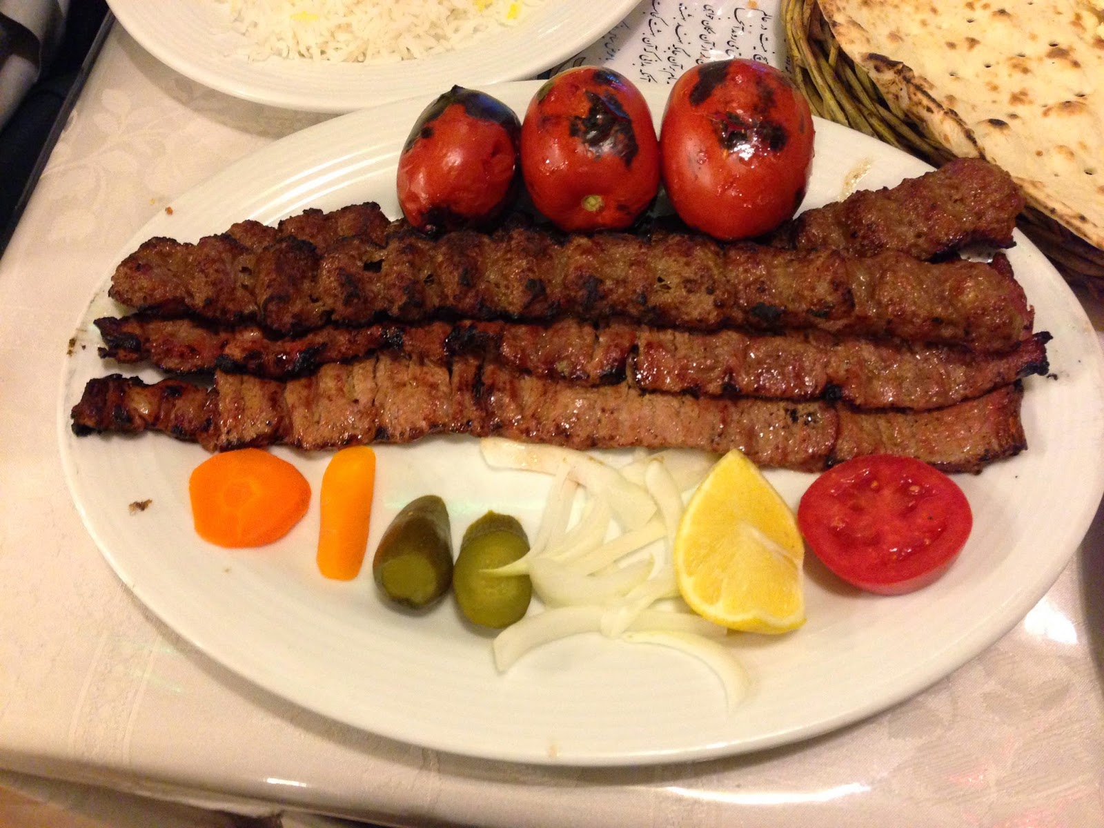Nushijan! Eating our way through Iran: Chelo Kebab at the Shater Abbas