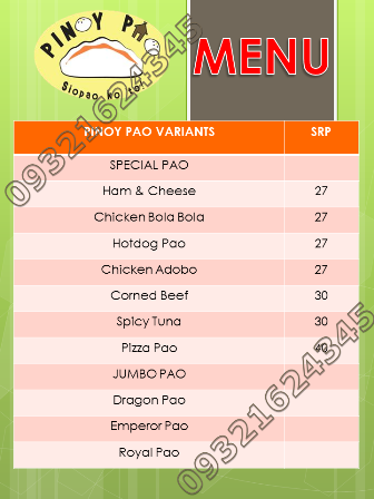Pinoy Pao Express (formerly Filtrepreneur Franchise, Inc.): Pinoy Pao ...