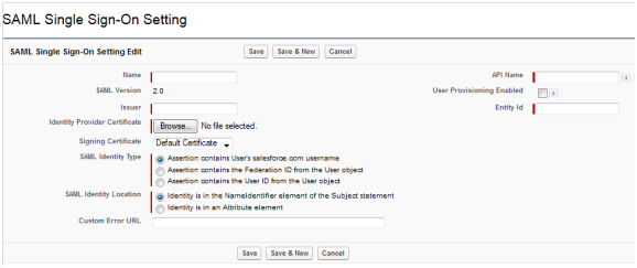 Single sign-on settings in salesforce. ~ Salesforce Tutorials