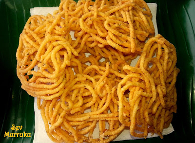 Annapurna: Sev / Murukku - Indian Savoury Snack Recipe / Tea time snacks