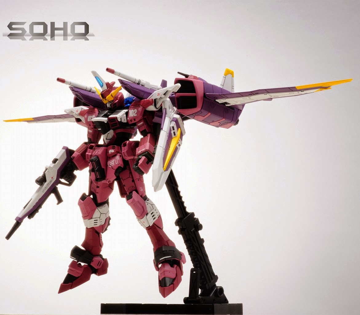 Gundam Family: RG 1/144 ZGMF-X09A Justice Gundam Painted Build