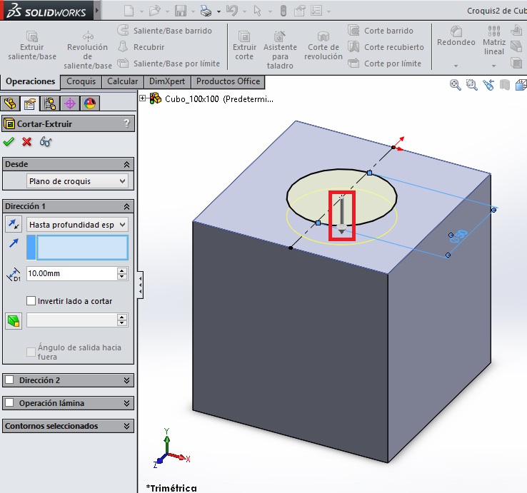 BeetleCraft: Tutorial - Operación de corte (SolidWorks)