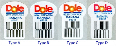 Elvis Banana Labels: Dole Costa Rica: Códigos de Fincas / Farm Codes