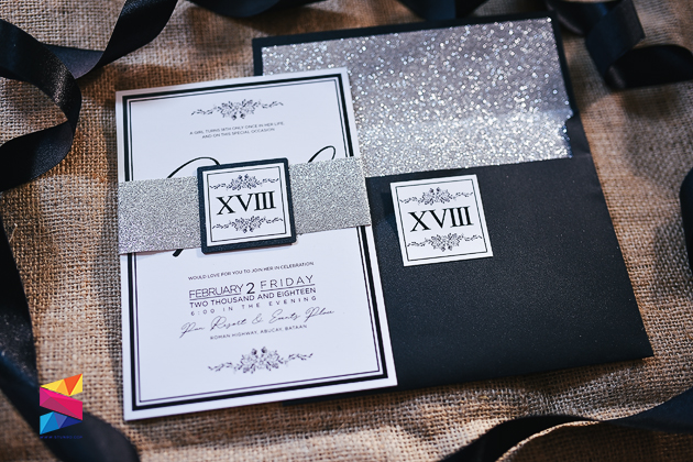 Black & Silver Debut Invitation - Stunro CreativeWorks