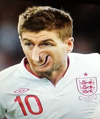 Have you been Face Fraped?: Funny picture of Steven Gerrard face fraped