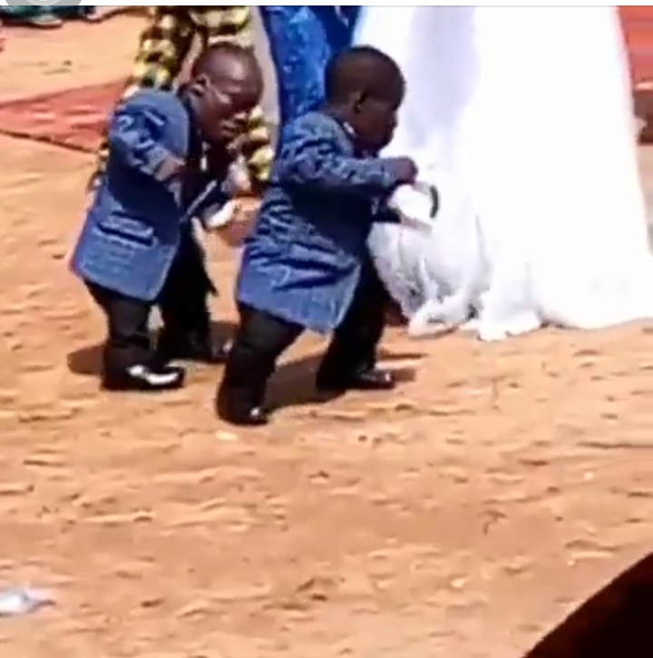 The dwarf groom is said to be a pastor in Ilorin. He also had another ...