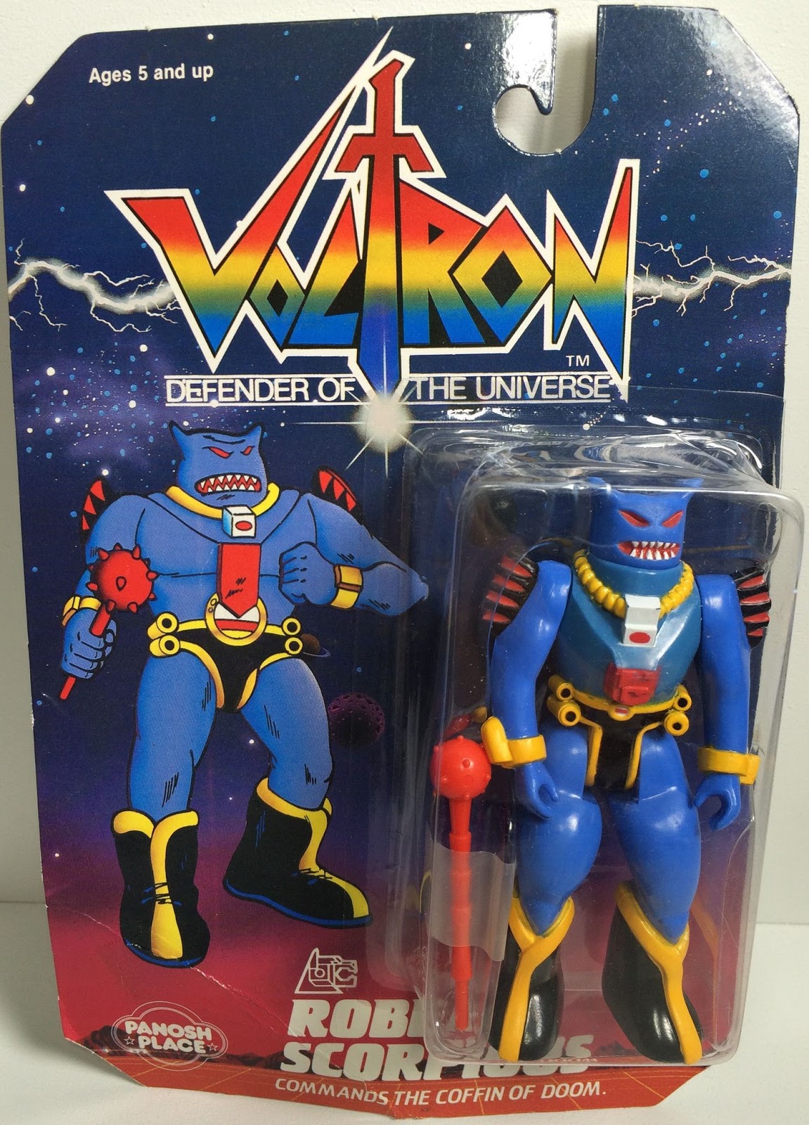 Vintage 1984 Voltron WEP Figure ROBEAST SCORPIOUS Action Figure Rare ...