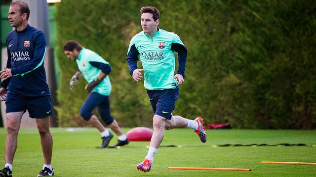 The Legend Lionel Messi: Messi is doing physical exercises within the ...
