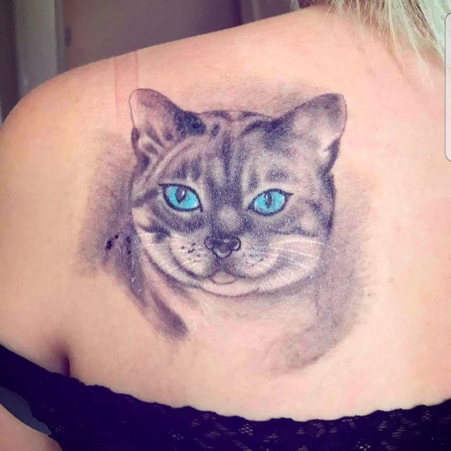 Kumpulan Tato Kucing Keren 3D Terbaru | Cat Tattoo Design - Tato Terbaru