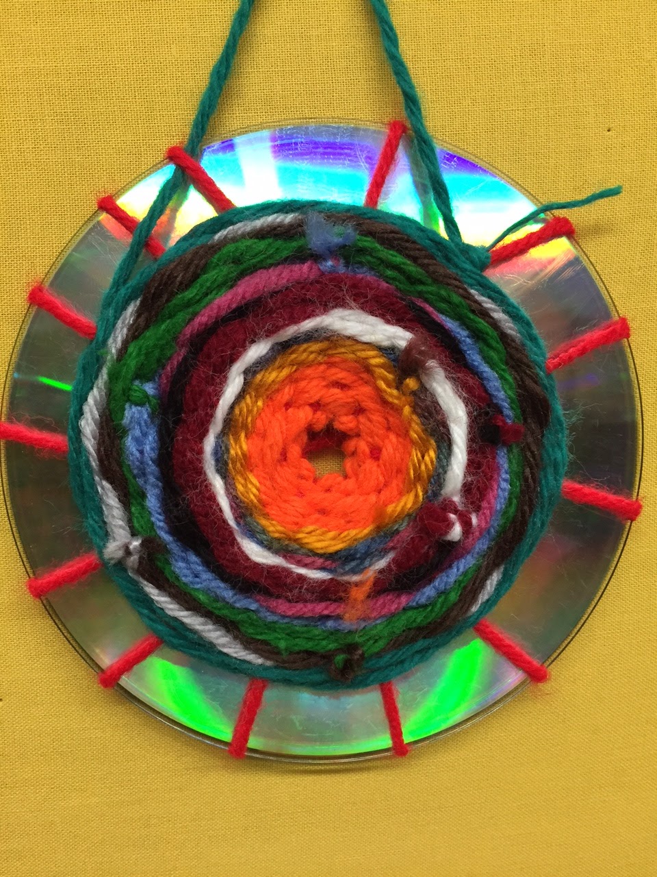 Ms. Curry's Art Room : Third Grade CD Weaving