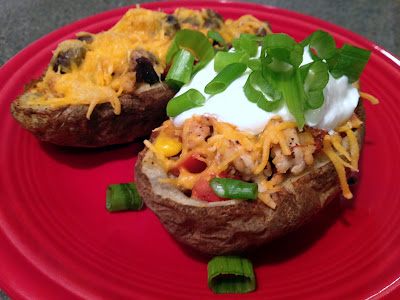 Call Me Mrs. Rapp: Loaded Turkey Santa Fe Baked Potato Skins