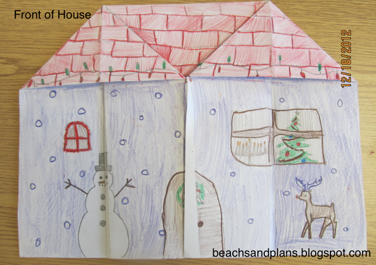 Warm Winter House Art Project & a Little Grammar - Beach Sand