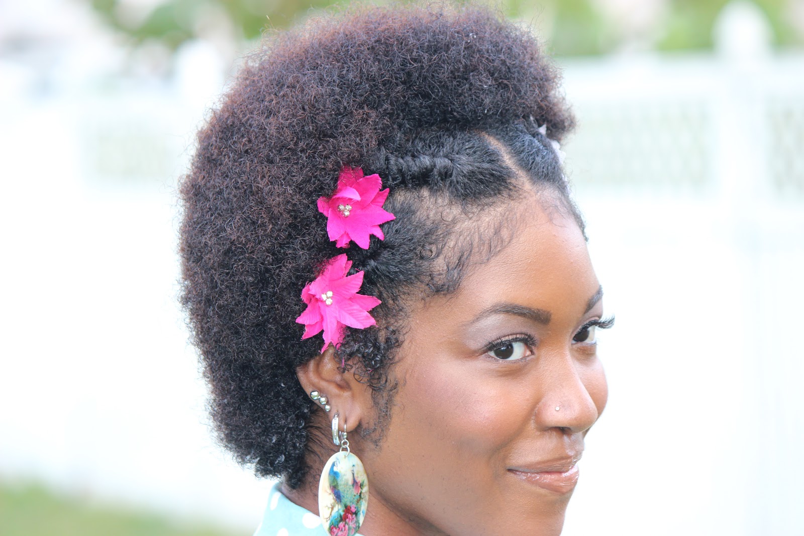 Boho Hairstyles Afro Flower Child - FASHIONTOLIVE + FASHIONABLEFOODIVA