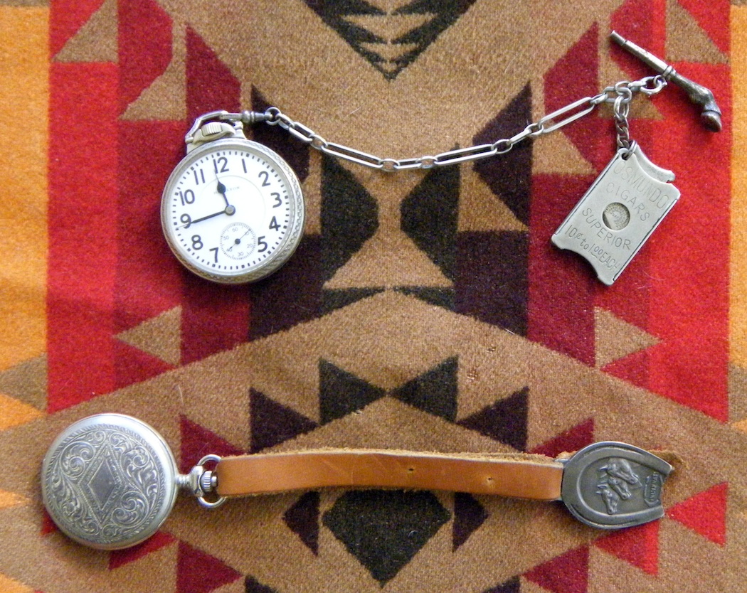 A drifting cowboy: Cowboy Collectibles -- Watches and Fobs