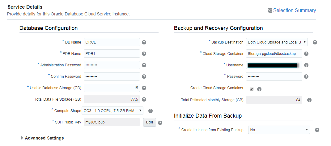 Pg S Oracle Soa Osb Tech Blog How To Provision An Oracle Java Cloud Service Instance