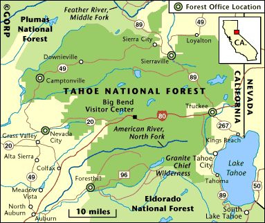 Tahoe National Forest Map - United States Map