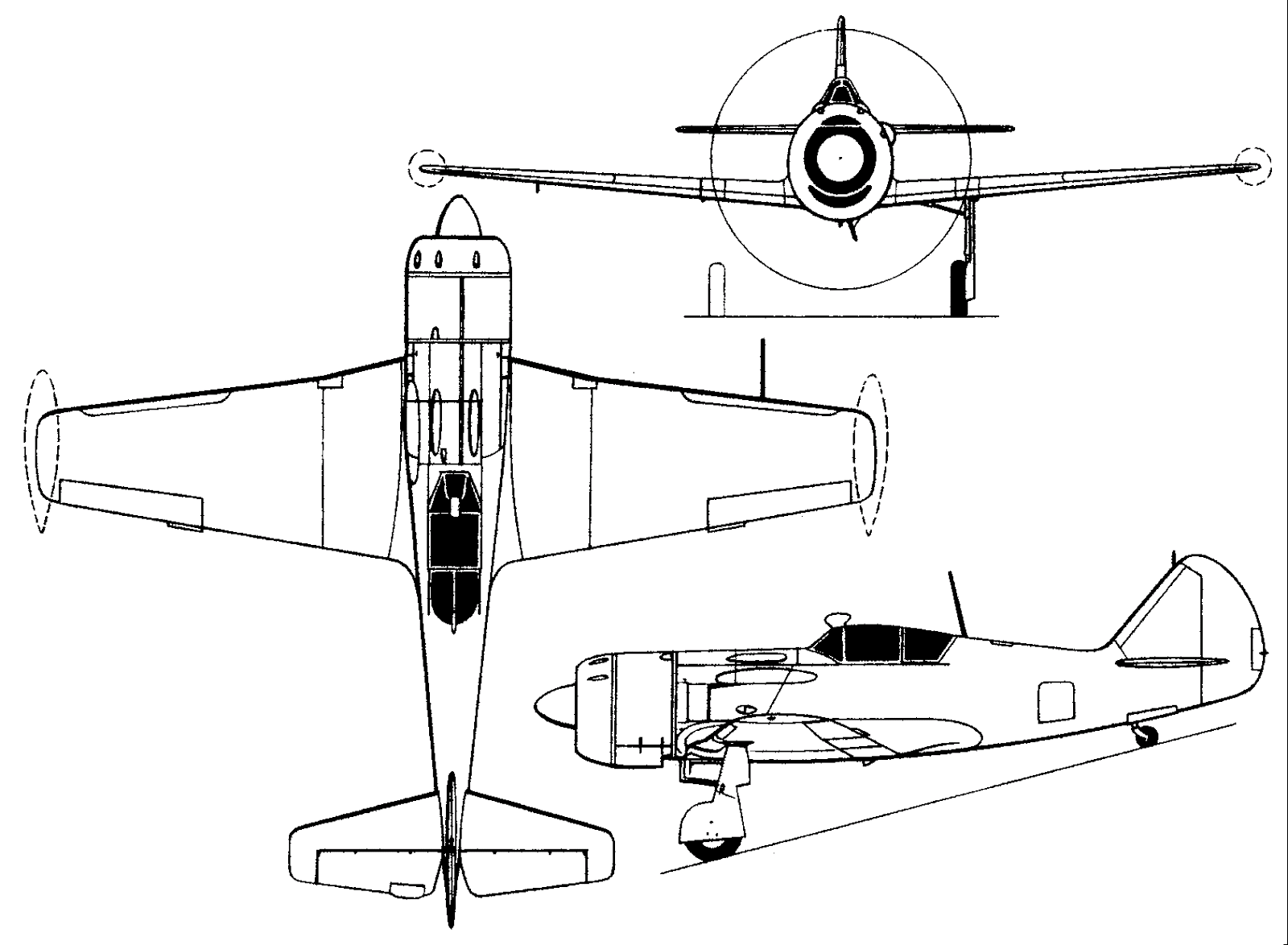 Airplanes in the skies + FAF history: Lavochkin La-11