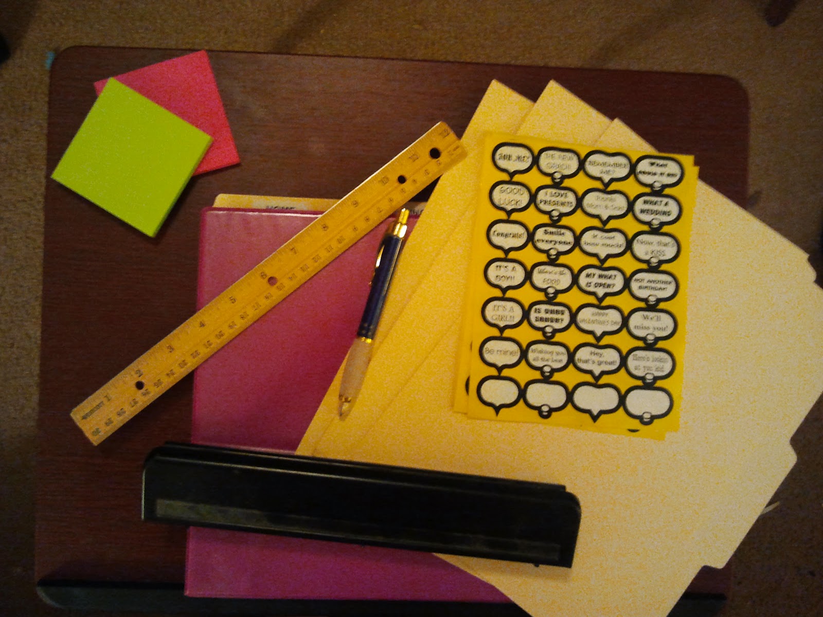 Homemade Home Life: Post-It Note Planner