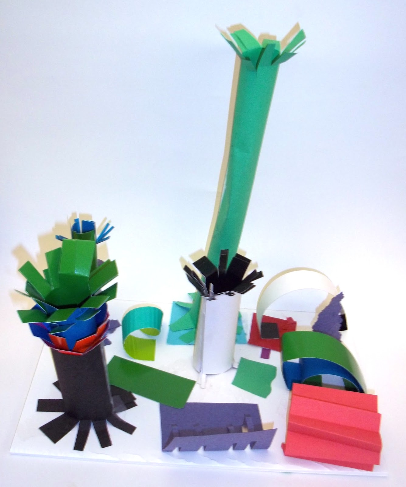 Monument Valley Regional Middle School Art Class: Paper Sculptures 5th ...