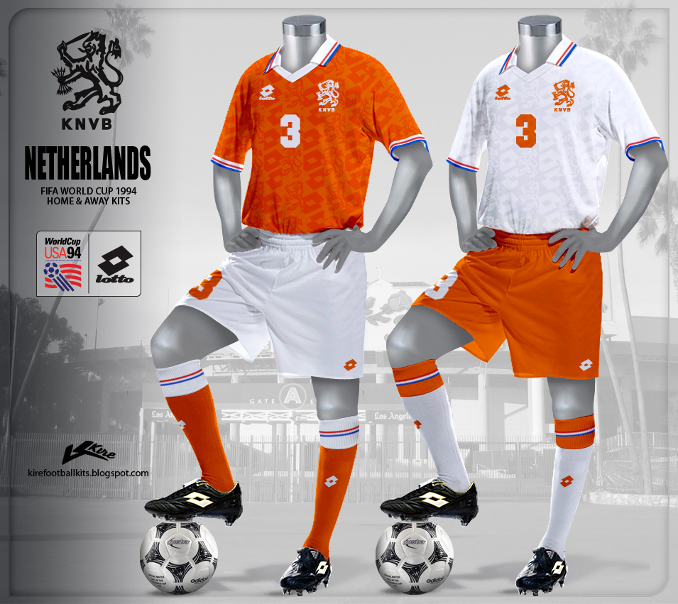 Kire Football Kits: Netherlands Kits World Cup 1994