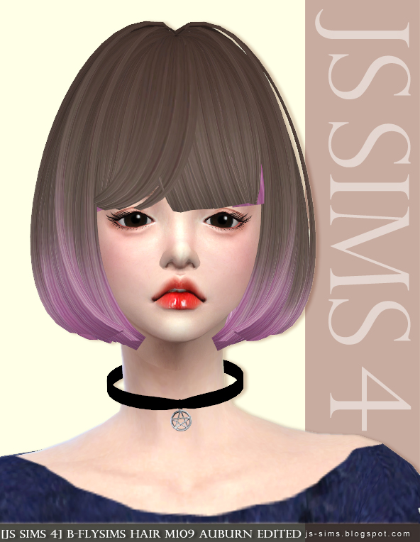 [JS SIMS 4] B-flysims Hair M109 Auburn Edited－JS SIMS｜痞客邦