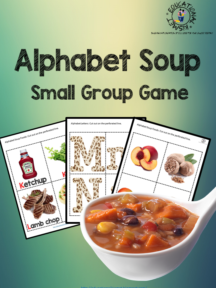 Educational Kismet : {Small Group Activity} Alphabet Soup Game