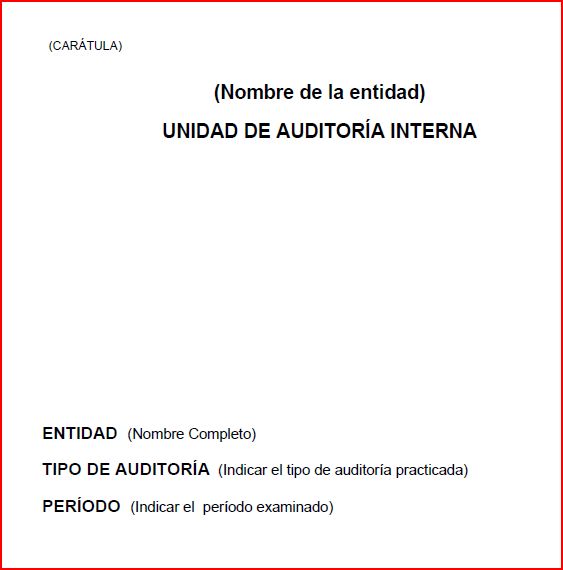 Aprendiendo Auditoria Gubernamental: Estructura del Informe de ... Aprendiendo Auditoria Gubernamental: Estructura del Informe de ...