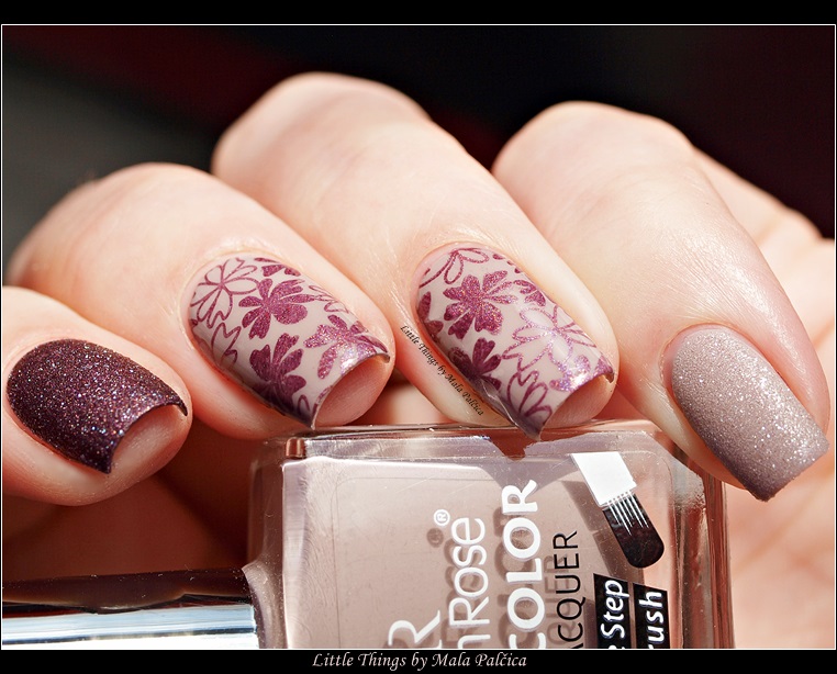 Little Things by Mala Palčica: Stamping Manicure with Golden Rose Rich ...
