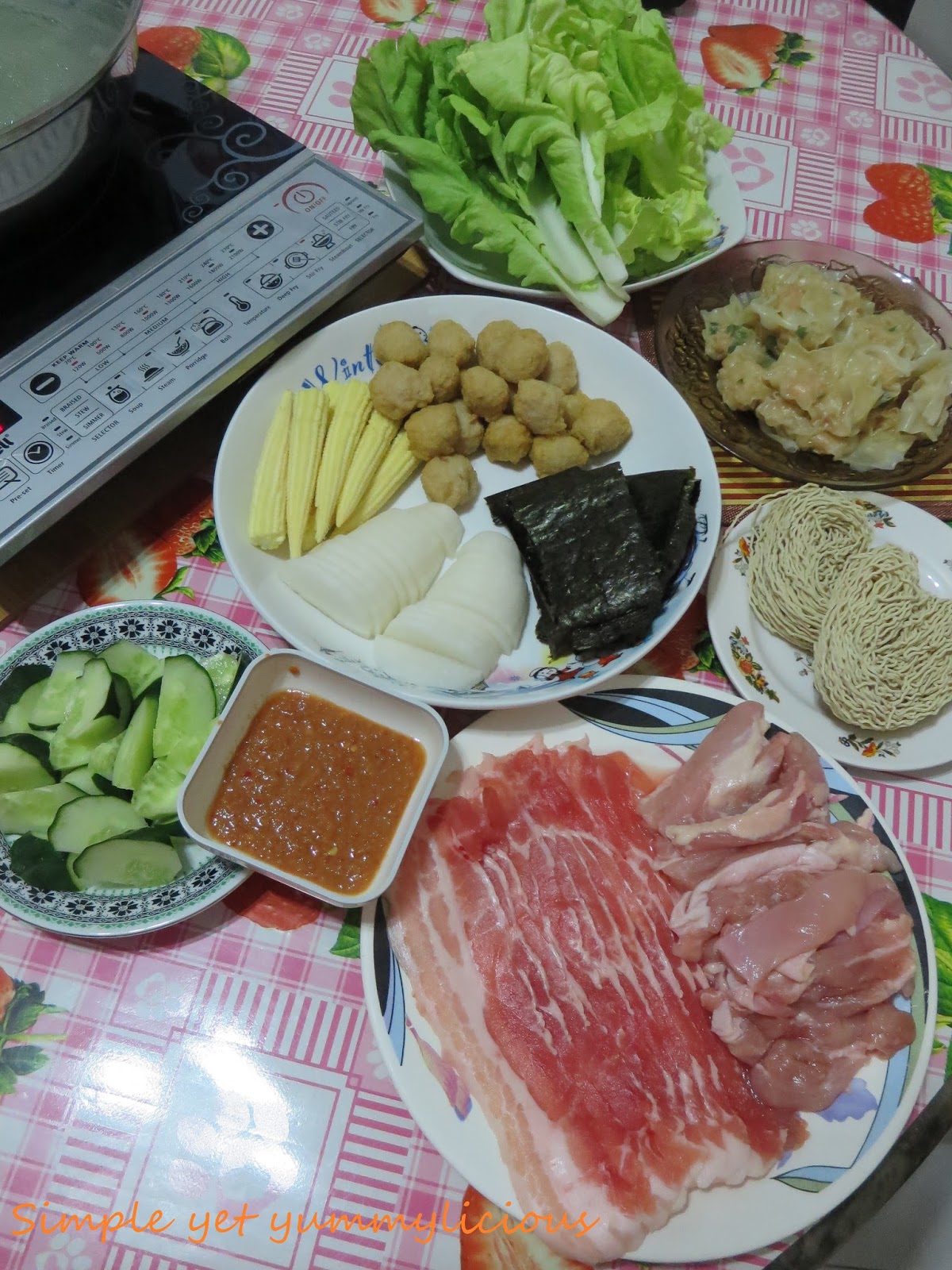 Simple yet yummylicious!: Simple Steamboat Dinner for Two