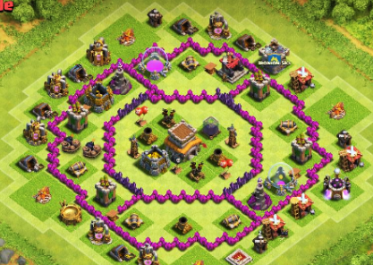 Base War COC TH 7 Anti Naga Terkuat dan Terbaik