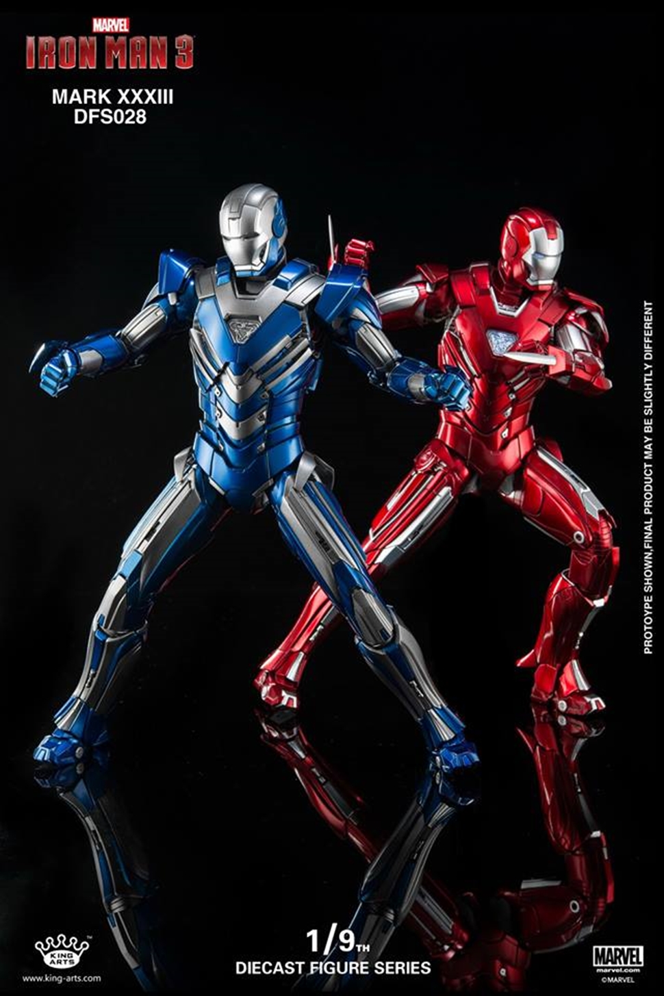 「銀藍戰甲」King Arts《鐵甲奇俠3》1/9 Iron Man Mark 30 -Blue Steel 合金人偶 - Toys Zone ...