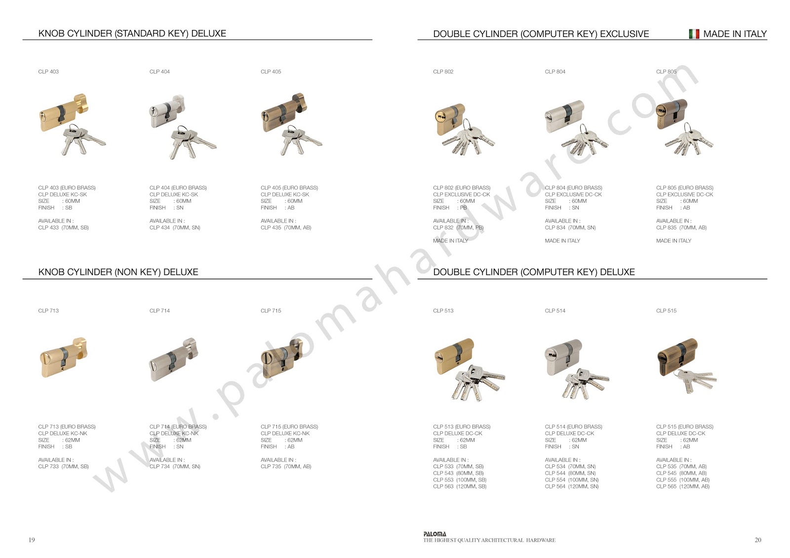 Paloma Hardware Official Blog: PALOMA: Produk Kunci, Handle, Engsel dan ...