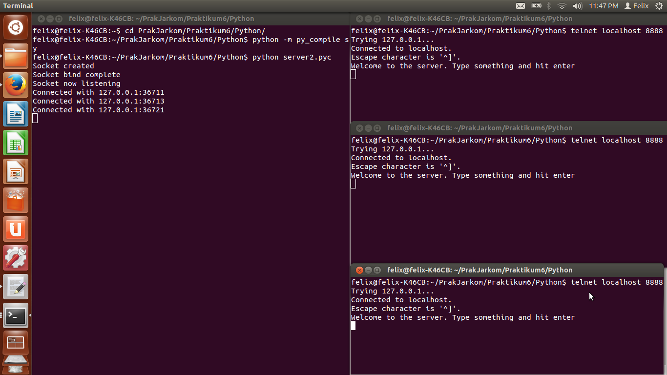 Felix Tanamas: Socket Programming in Python on Linux
