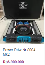 Daftar Harga Power RDW Terbaru