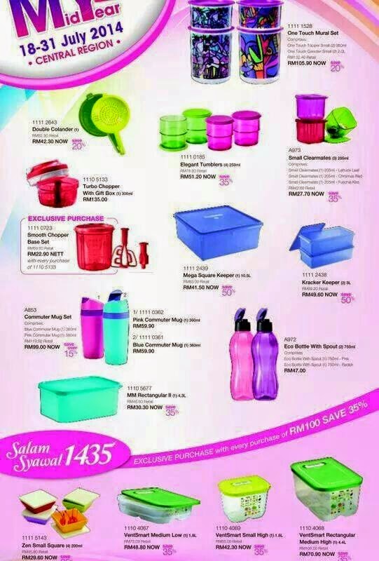 Jom Tapau Weh!: Leaflet July Tupperware Malaysia 2014