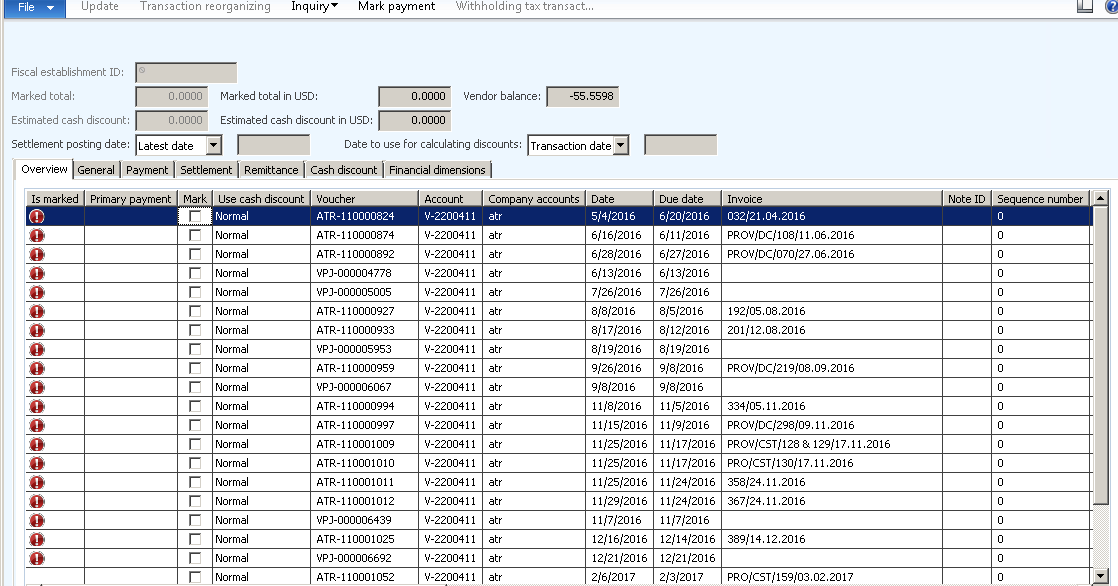Olof Marcus Kangro - AX consultant: Remove marking on transactions AX 2012