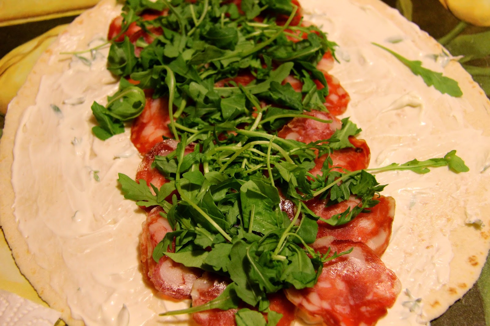 Rotolini di piadine tricolore...