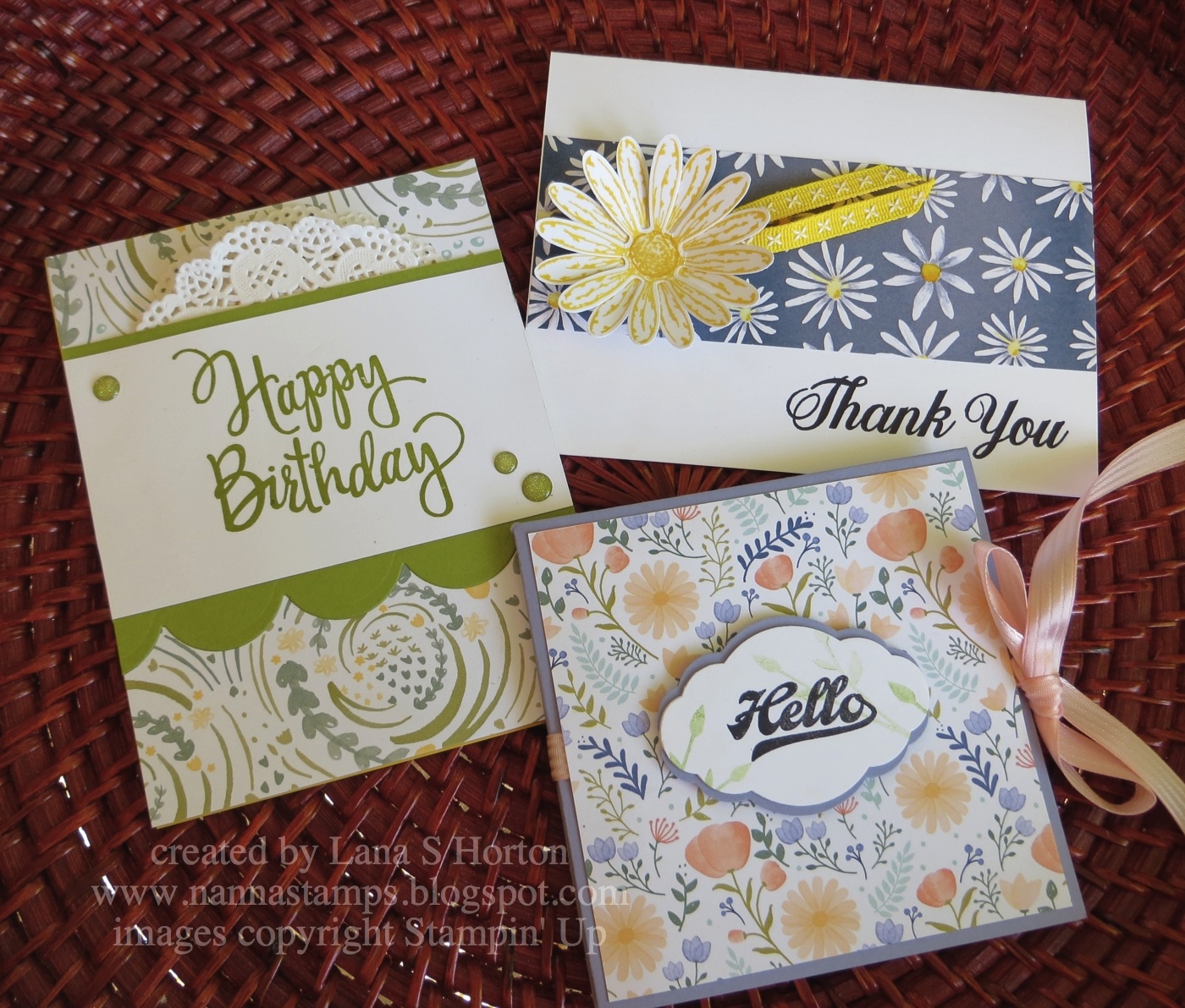 Stamping with Nanna: How about some cute little cards today?