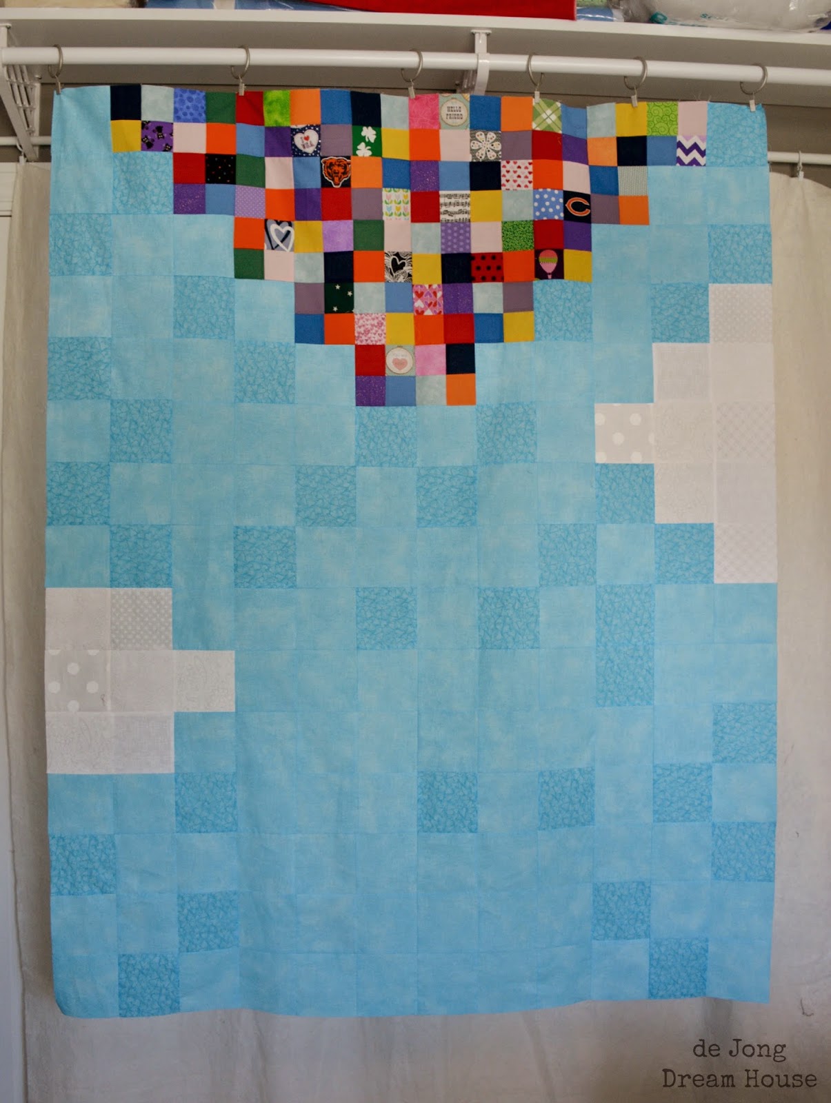 de Jong Dream House: Quilt #35: Wedding-Turned-Memorial UP quilt