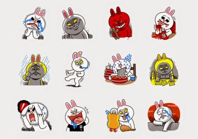LINE Stickers Community: Free-Hoppin' Mad! Angry LINE Characters sticker