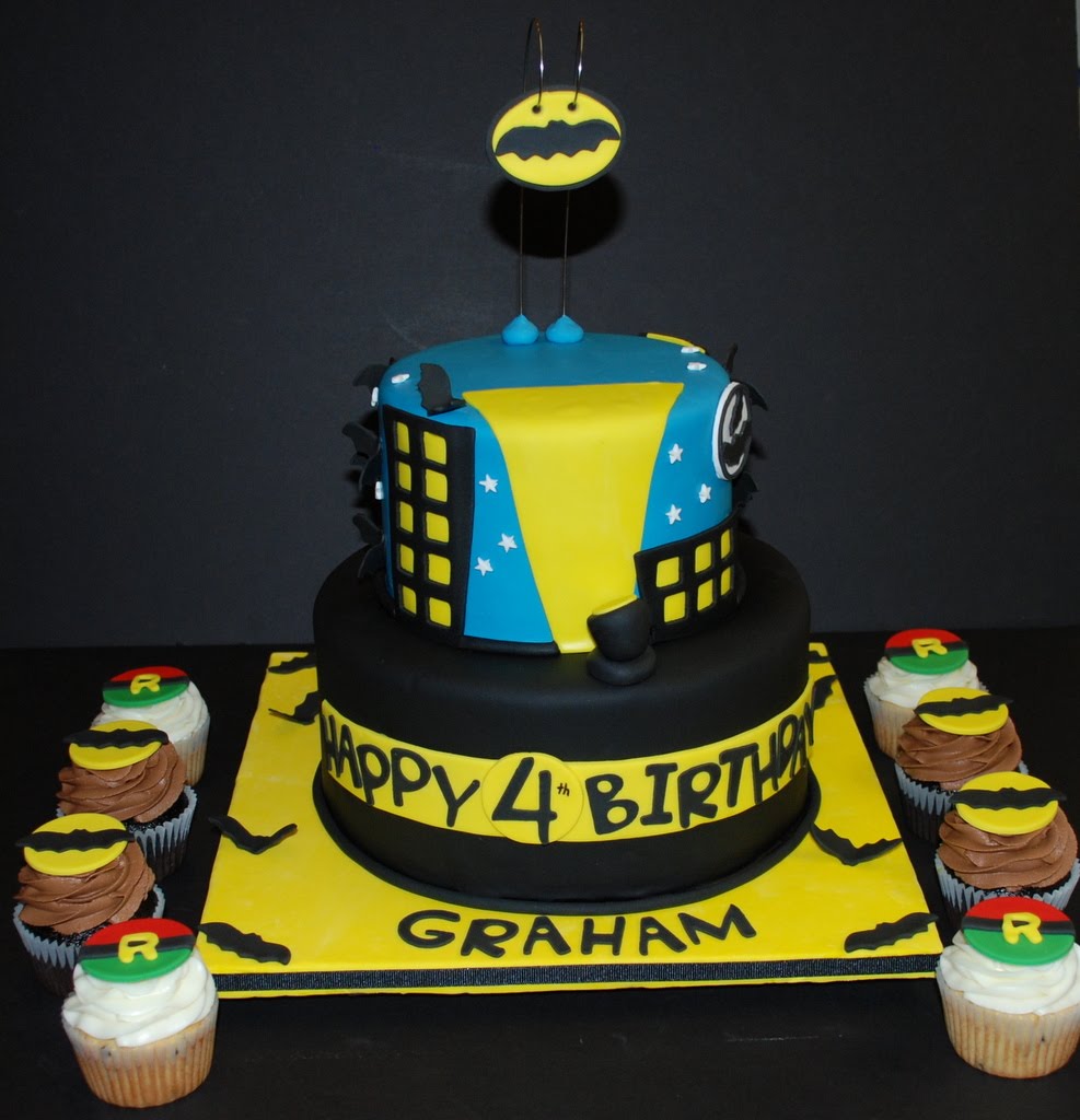 The Bakery Next Door: Batman & Robin Themed Birthday Cake