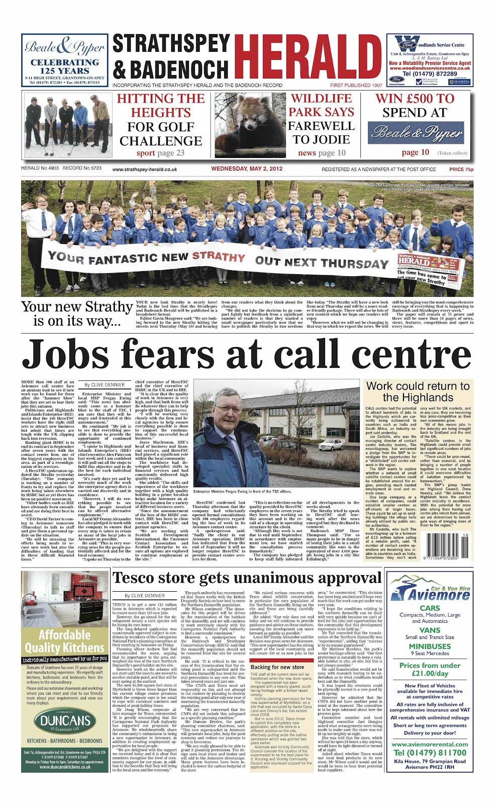 Sands Media Services: New compact era for the Strathy Herald