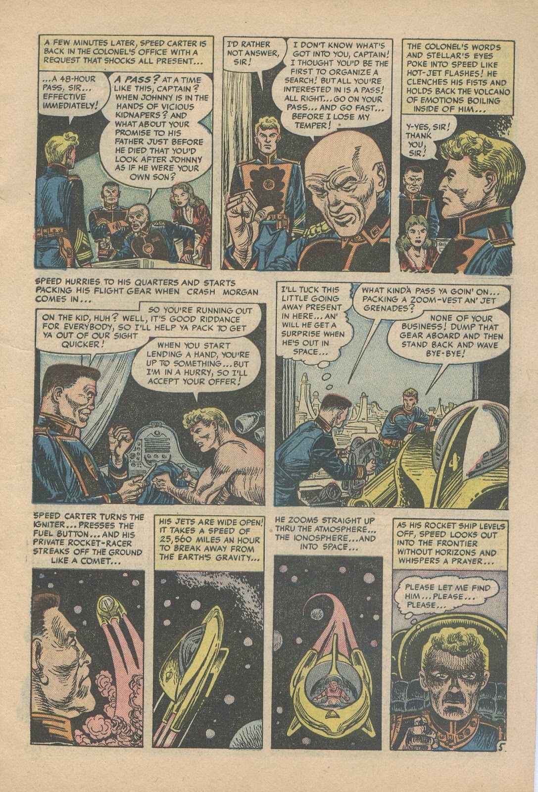 Last of the Spinner Rack Junkies: Speed Carter SPACEMAN by Joe Maneely 1953