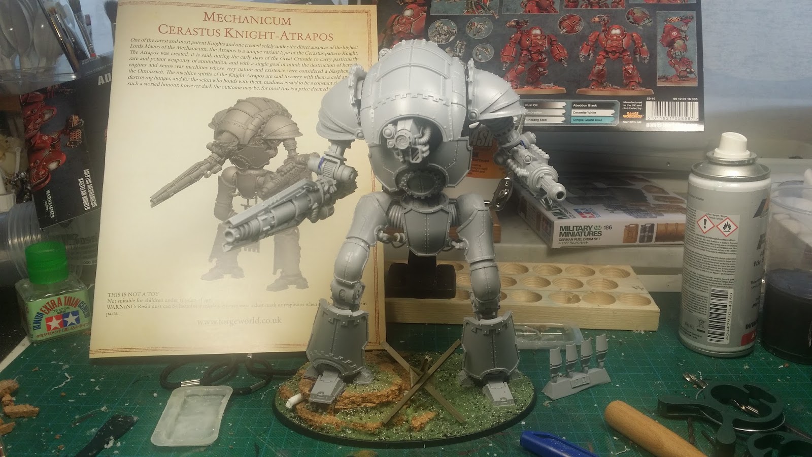 Stephanius 40k: Mechanicum Cerastus Knight-Atrapos WIP
