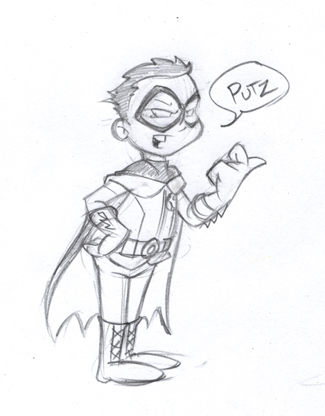 Art by Bubba Shelby: Damian Wayne Robin