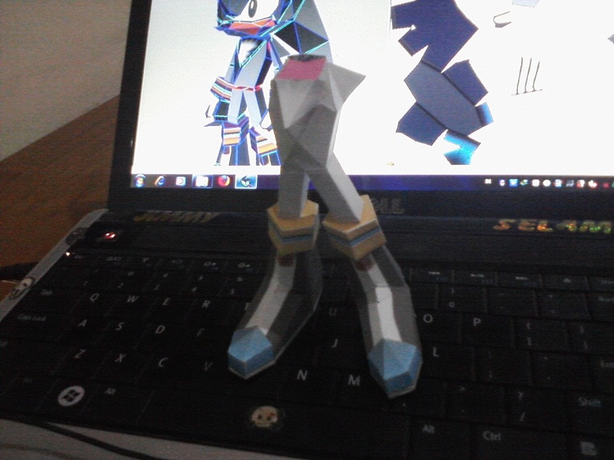 PUTRA'S BLOG: Papercraft Sonic - Silver The Hedgehog