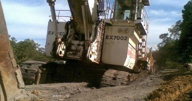 Mining Mayhem: Two Bogged Excavators