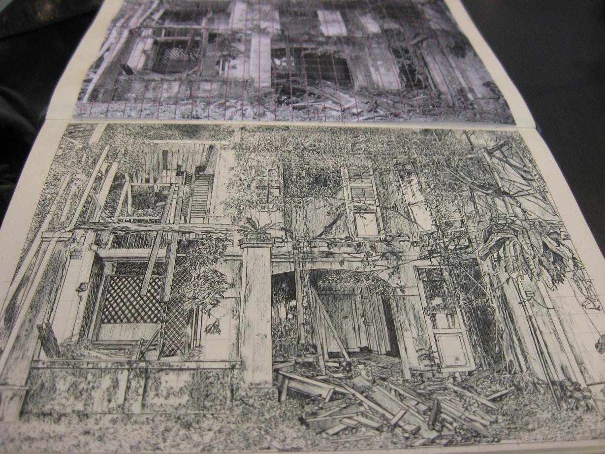 Drawings by sin: The Dilapidated House