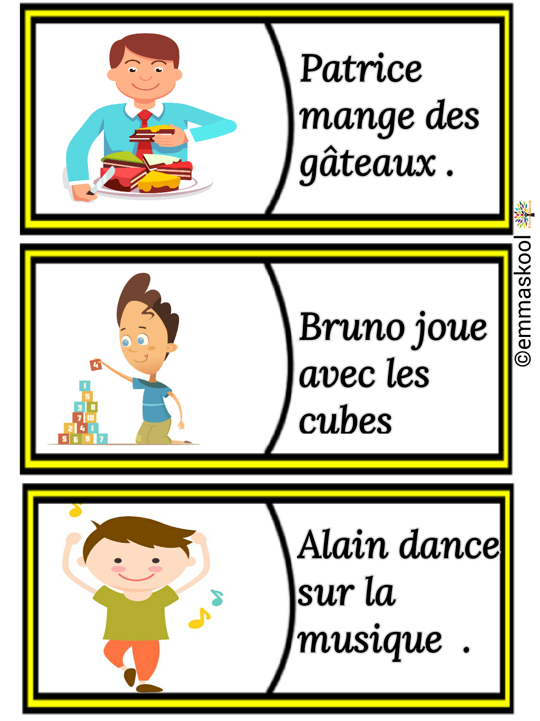 phrase et image ( puzzle )